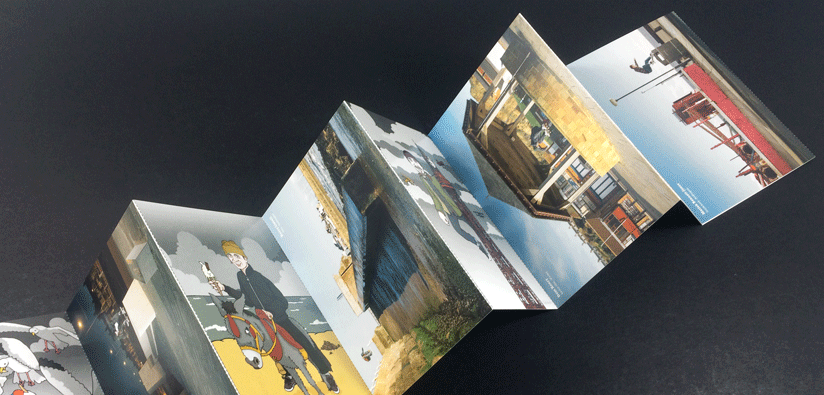 Perforated Postcard printing for Sidewalk Zine Lobster Tales