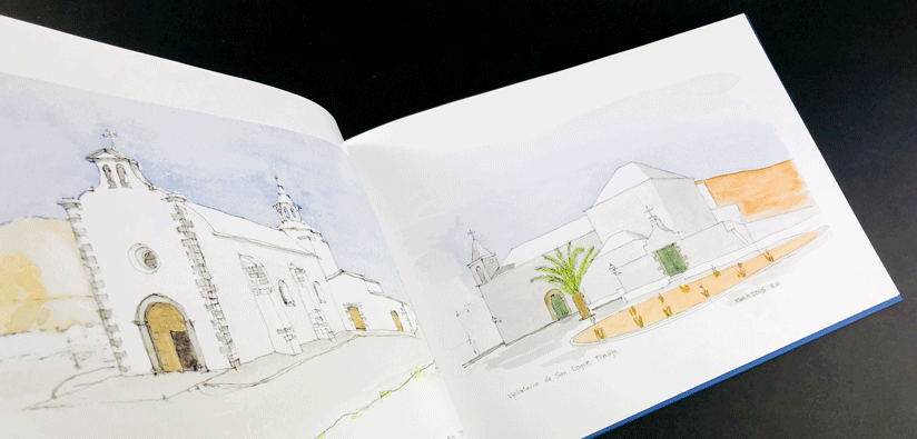 Illustrated hardback book printing in Edward Miller Sketches