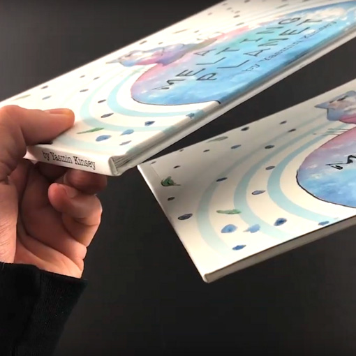 What is the process of case binding a hardback book?