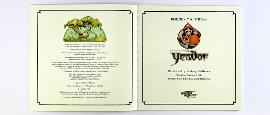Yendor The Journey of a Junior Adventurer (softback) by Rodney Matthews